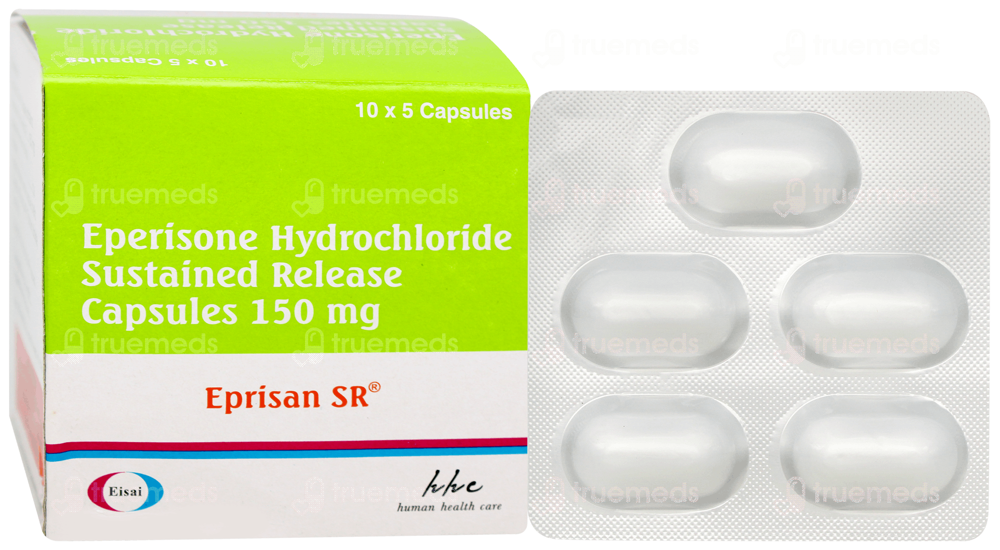 Eprisan 150 MG | Order Eprisan 150 MG Capsule Sr Online at Truemeds