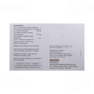 Esofine Ls 75/40 MG | Order Esofine Ls 75/40 MG Capsule Sr Online at ...