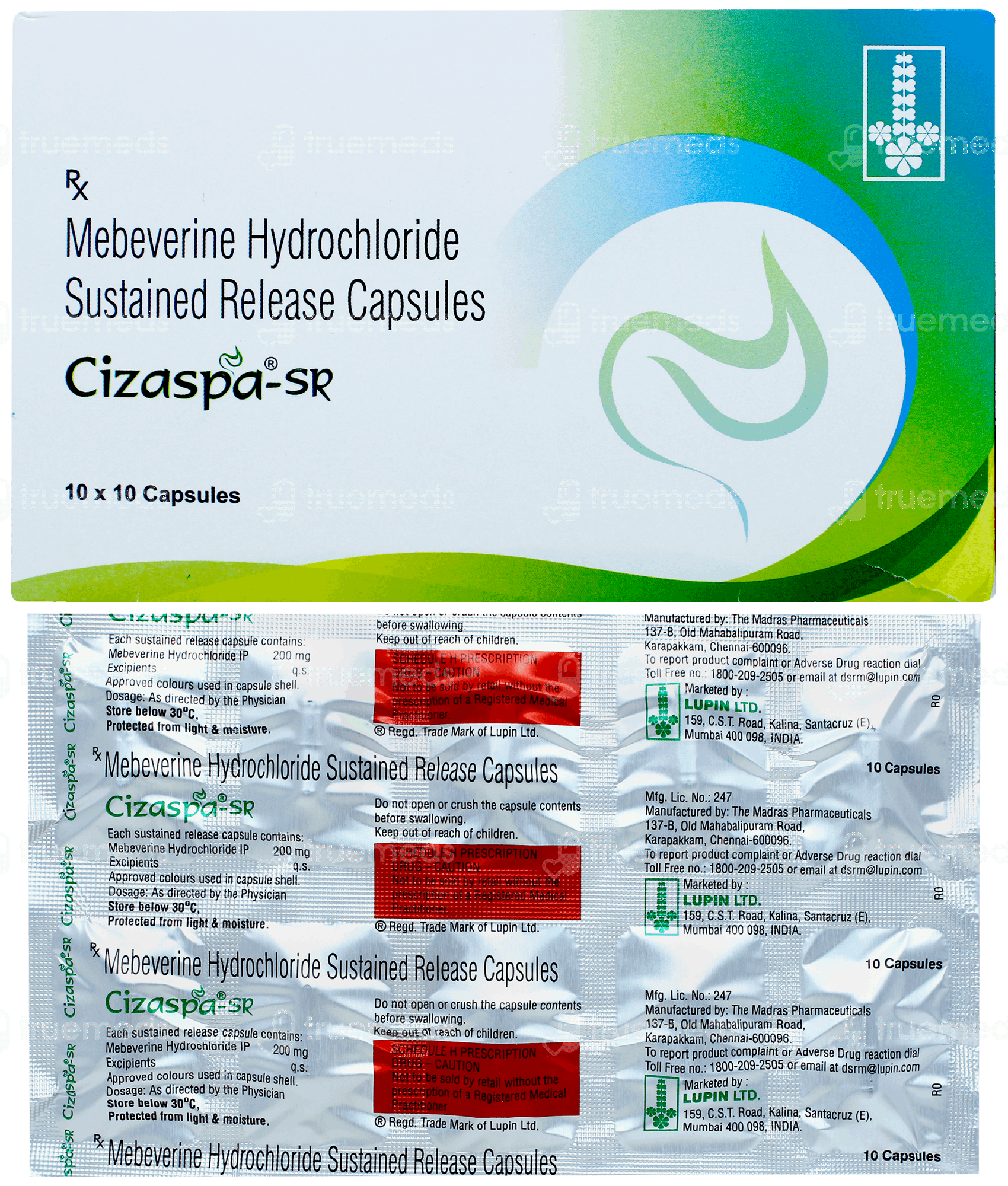 Cizaspa Sr | Order Cizaspa Sr Capsule Online at Truemeds