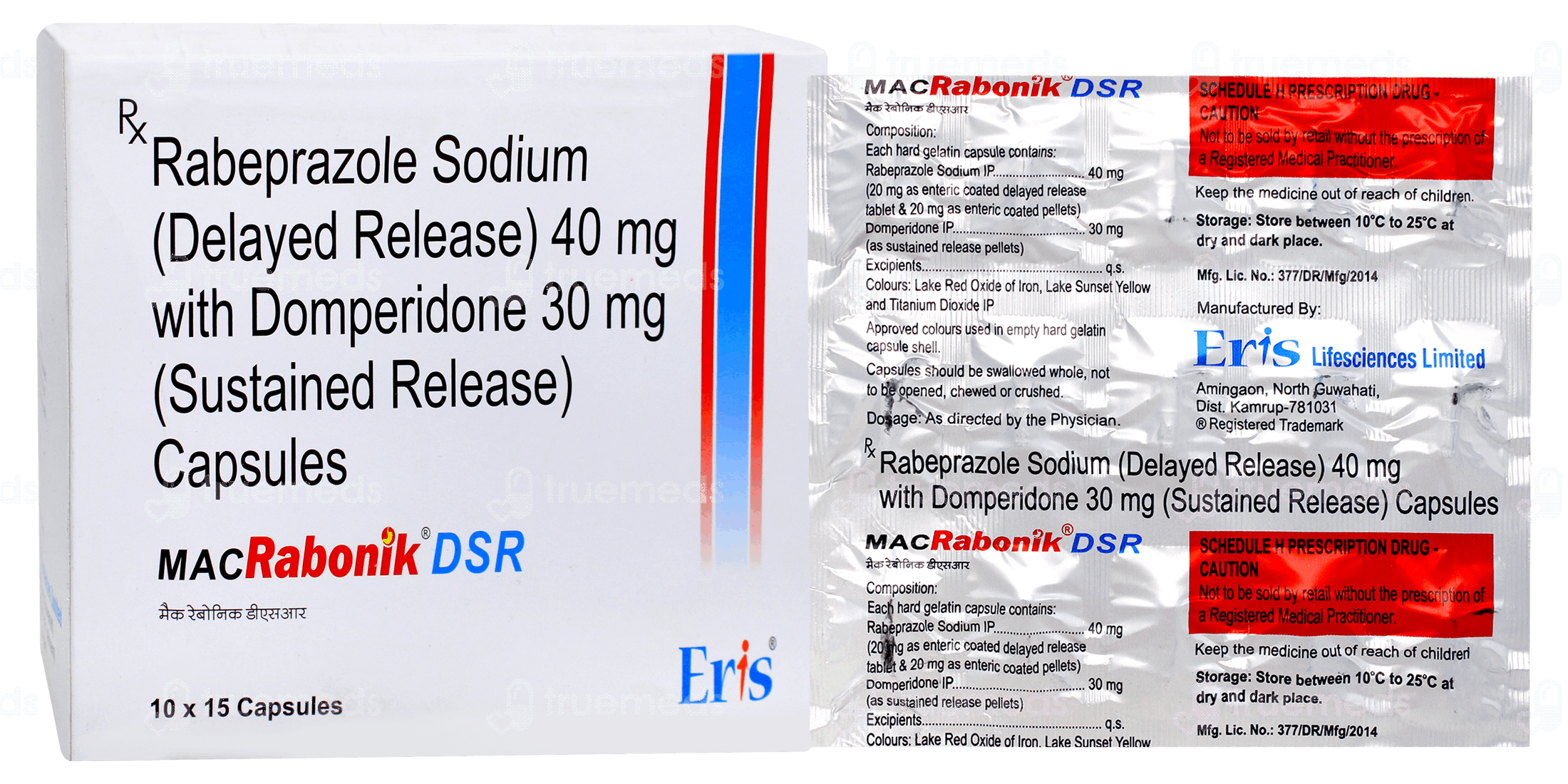 Mac Rabonik Dsr 3040 Mg Capsule 15 - Uses, Side Effects, Dosage, Price ...