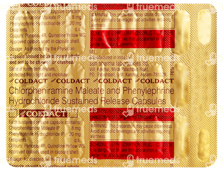 New Coldact 820 Mg Capsule Sr 20 - Uses, Side Effects, Dosage, Price ...