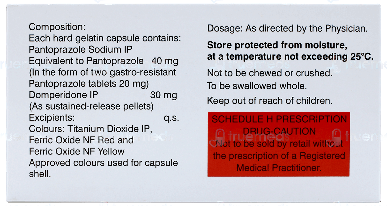 Pantop D Sr Capsule 15 - Uses, Side Effects, Dosage, Price | Truemeds