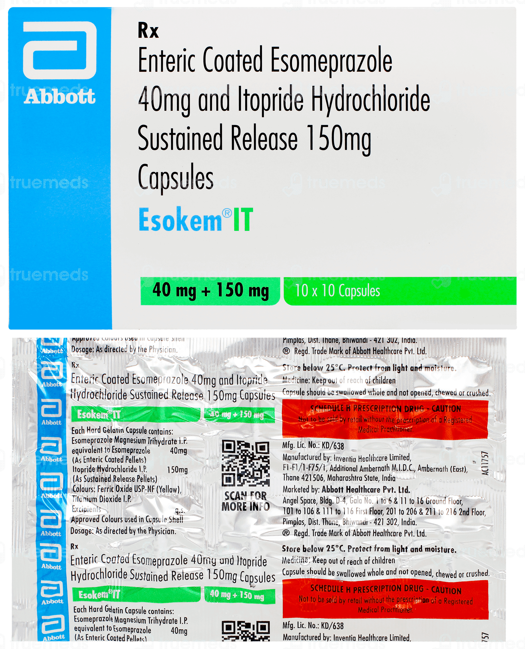 Esokem It Capsule 10 - Uses, Side Effects, Dosage, Price | Truemeds