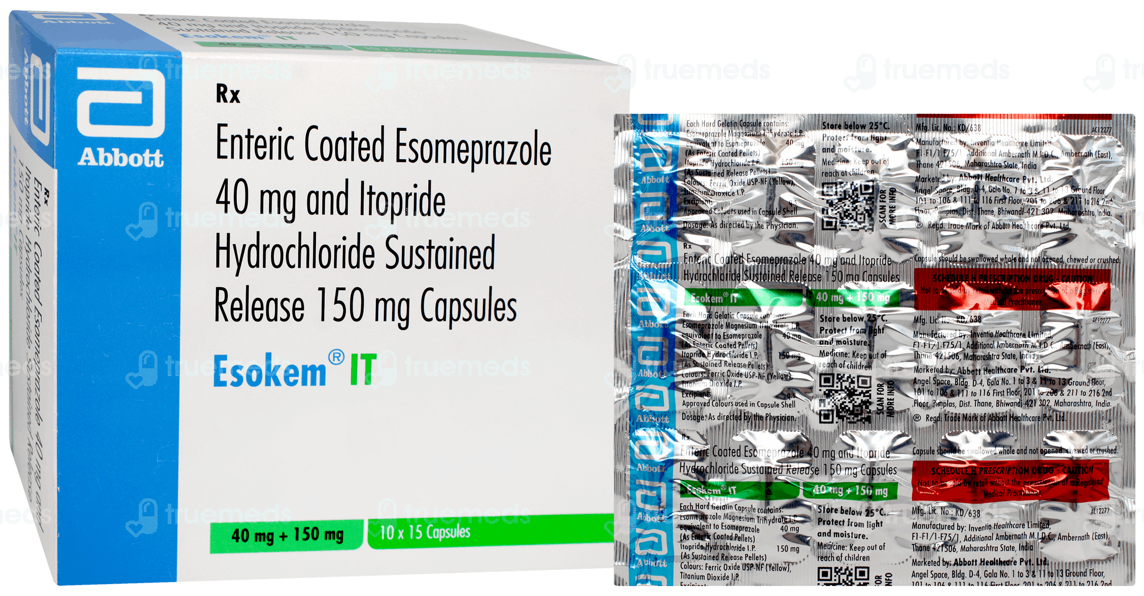 Esokem It Capsule 15 - Uses, Side Effects, Dosage, Price | Truemeds
