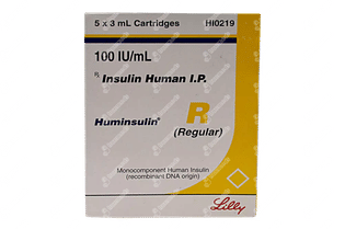 Huminsulin R 100 IU Cartridge 3 ML (box Of | Order Huminsulin R 100 IU ...