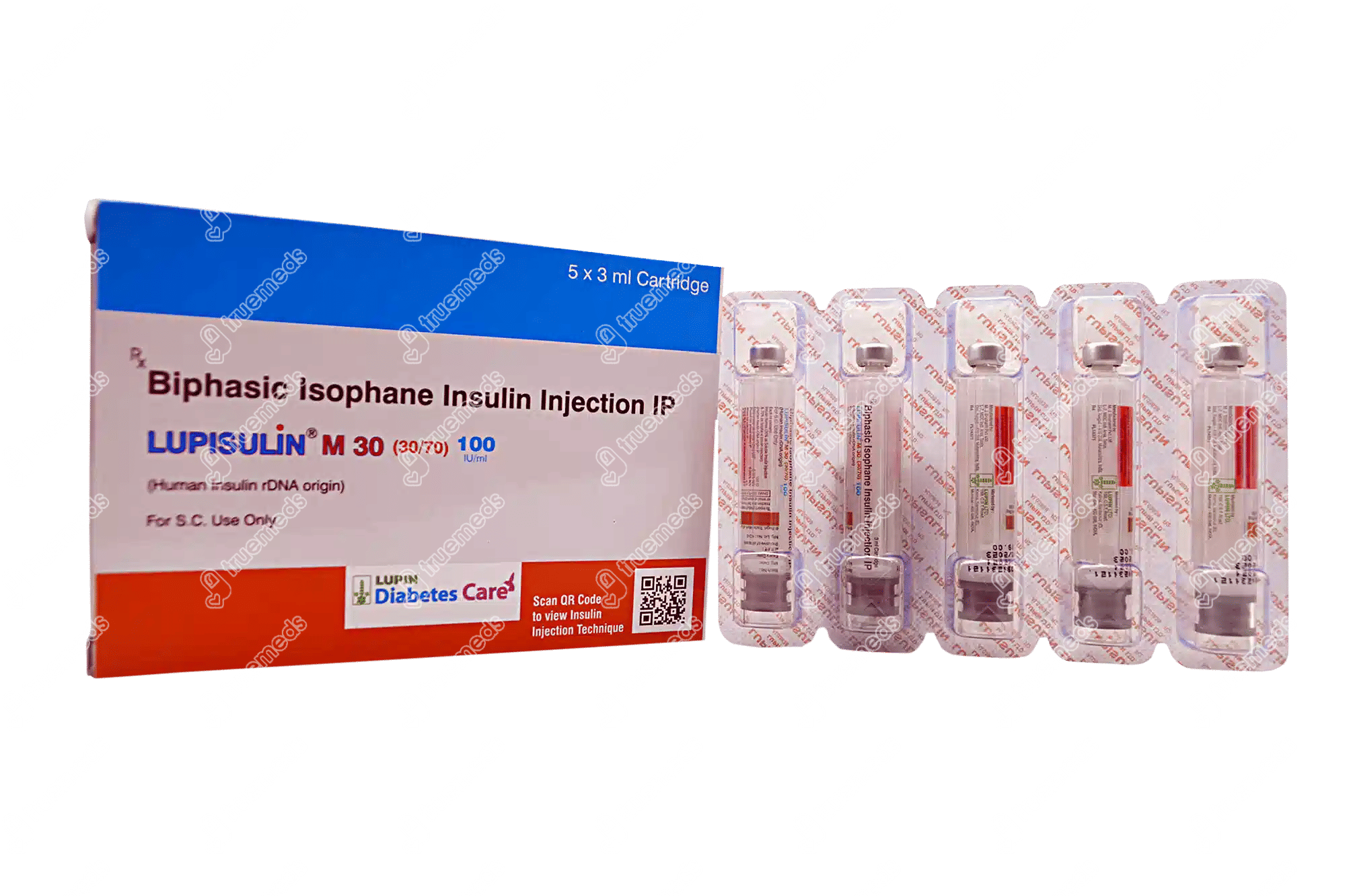 Lupisulin M 3070 100 Iu Cartridge 3 Ml Pack Of 5 - Uses, Side Effects ...