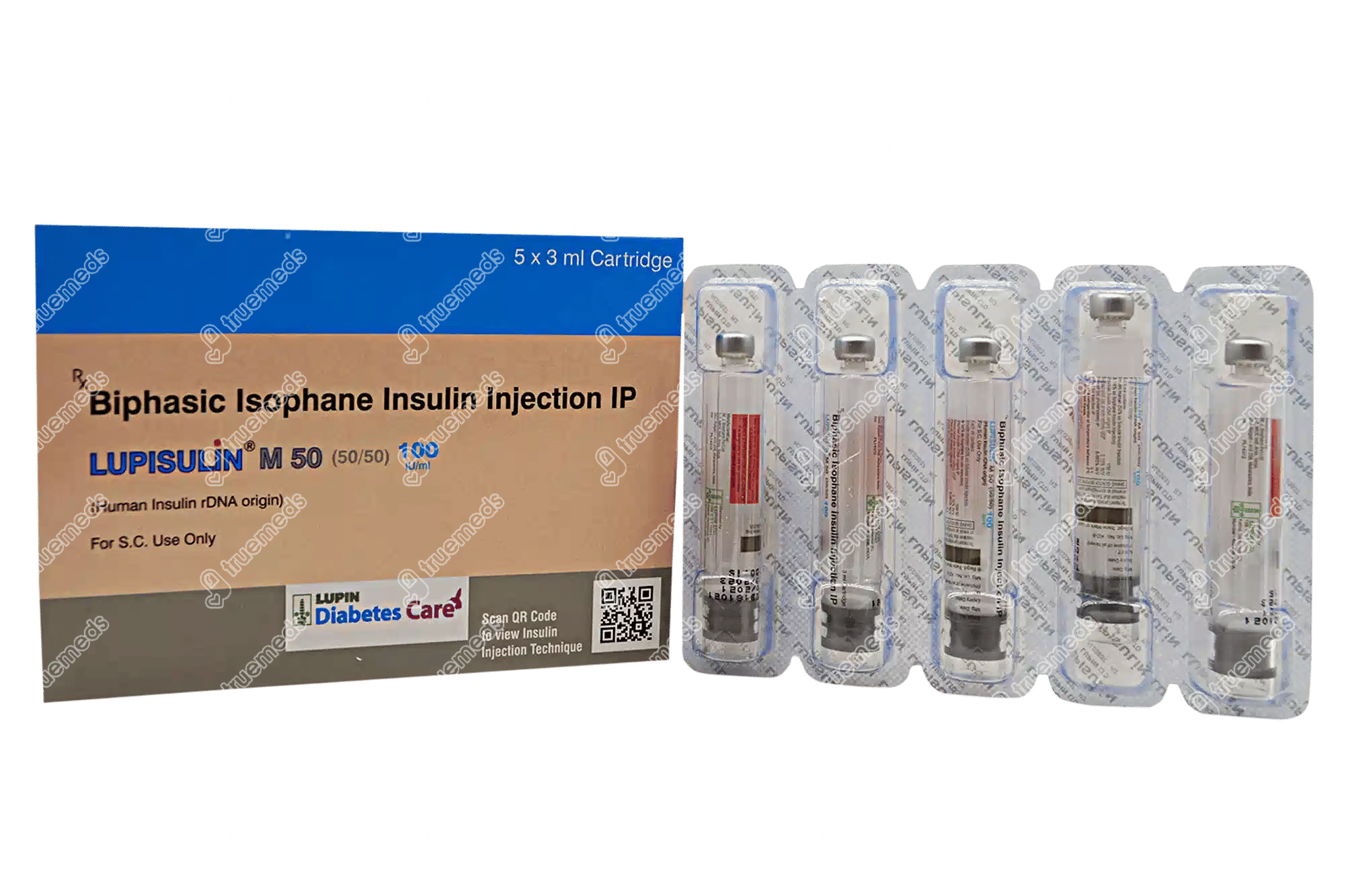 Lupisulin M 50/50 100 IU Cartridge 3 Ml(pack Of | Order LUPISULIN M 50/ ...