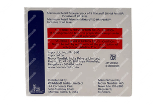 Mixtard Hm 50/50 100 IU Cartridge 3 ML X | Order MIXTARD HM 50/50 100 ...