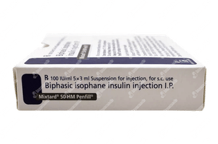 Mixtard Hm 50/50 100 IU Cartridge 3 ML X | Order MIXTARD HM 50/50 100 ...