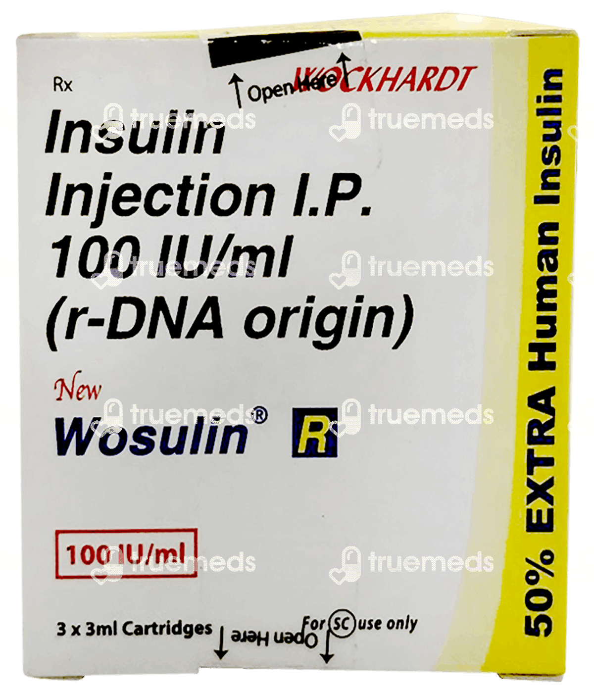 Wosulin R 100 IU Cartridge 3 ML X | Order Wosulin R 100 IU Cartridge 3 ...
