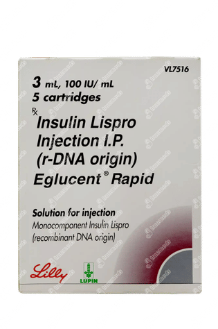 Eglucent Rapid 100 IU Cartridge 3 ML (pack Of | Order Eglucent Rapid ...