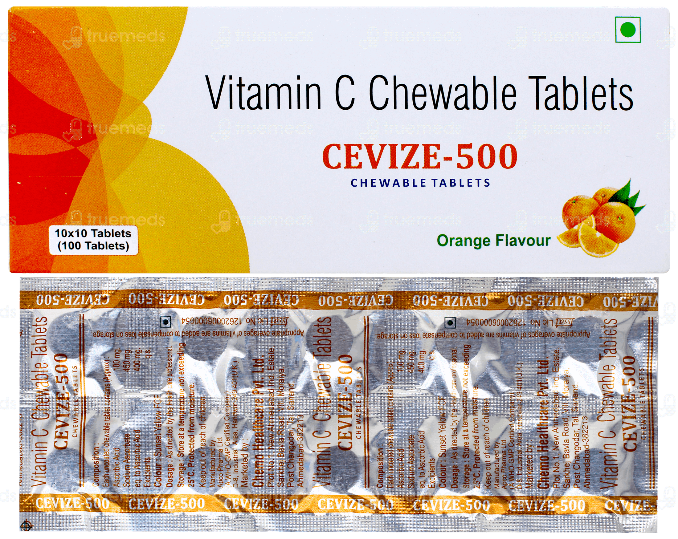 Cevize 500 Chewable Tablet 10 - Uses, Side Effects, Dosage, Price ...