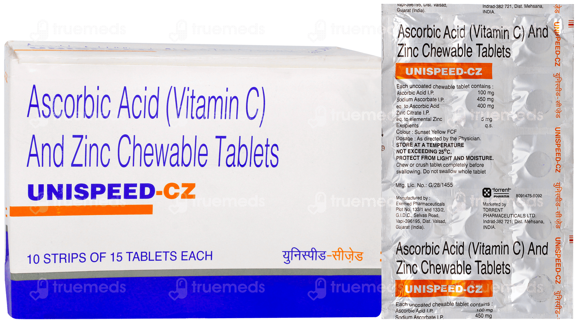 Unispeed Cz Tablet 10 - Uses, Side Effects, Dosage, Price | Truemeds