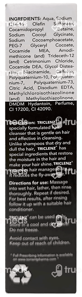 Triclenz Hair Cleanser 250 Ml - Uses, Side Effects, Dosage, Price ...