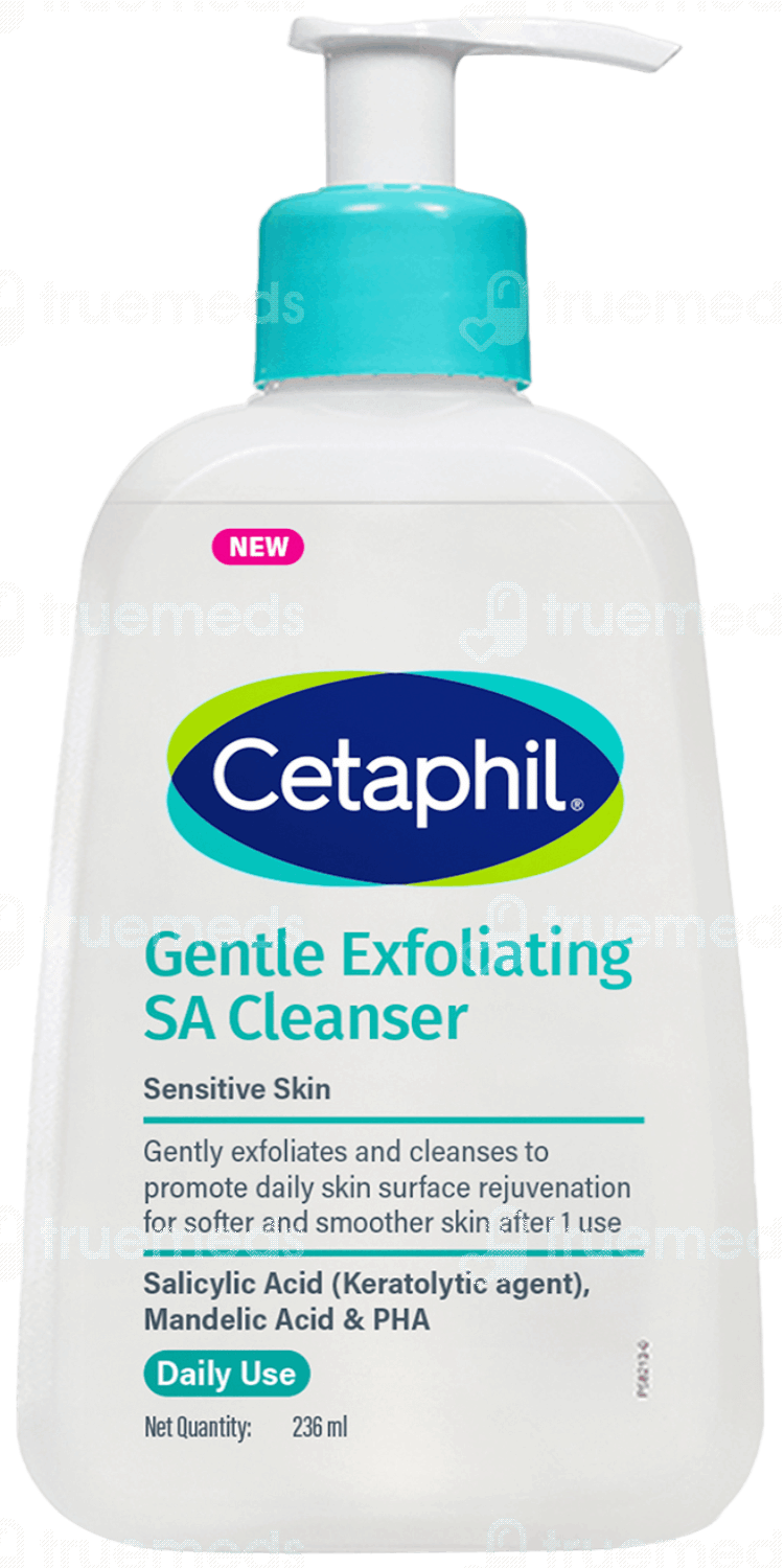 Cetaphil New Gentle Exfoliating Sa Cleanser 236ml - Uses, Side Effects ...