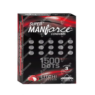Manforce Dots 1500 Super Litchi Condom Pack Of 3 - Uses, Side Effects ...