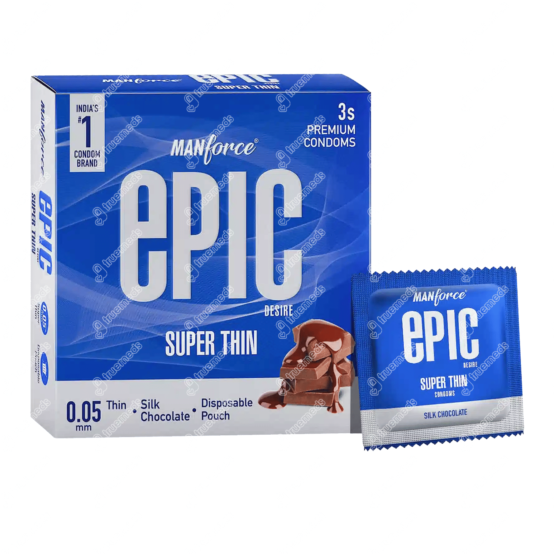 Manforce Epic Superthin Silk Chocolate Condom Pack Of 3 - Uses, Side ...