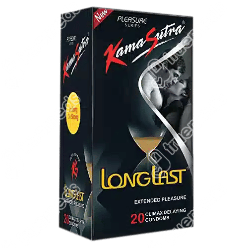 Kamasutra Longlast Box Of Condom 20 - Uses, Side Effects, Dosage, Price ...