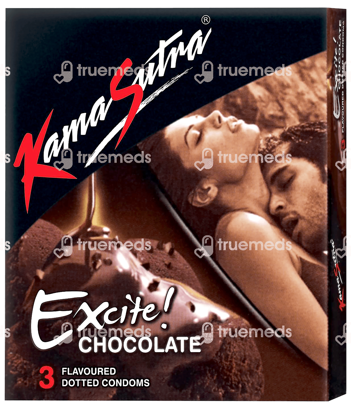 Kamasutra Excite Chocolate Flavoured Condom Pack Of 3 - Uses, Side Effects, Dosage, Price | Truemeds