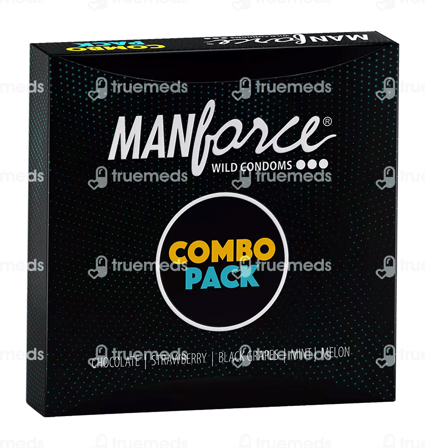 Manforce Wild Chocolate Strawberry Black Grapes Mint Melon Combo Pack ...