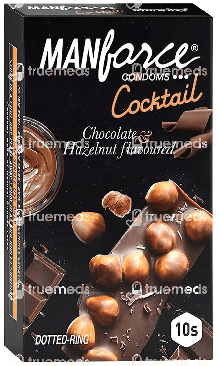 Manforce Chocolate Hazelnut Dotted Ring Cocktail Condom Pack Of 10 ...