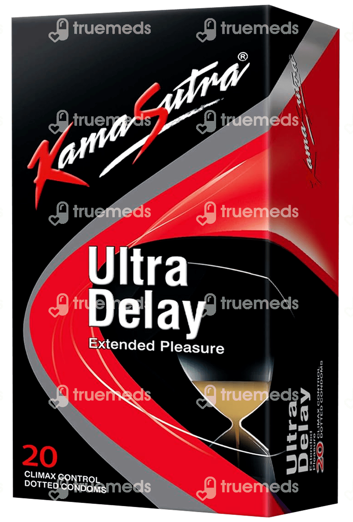 Kamasutra Ultra Delay Extended Pleasure Dotted Condom 20 - Uses, Side ...