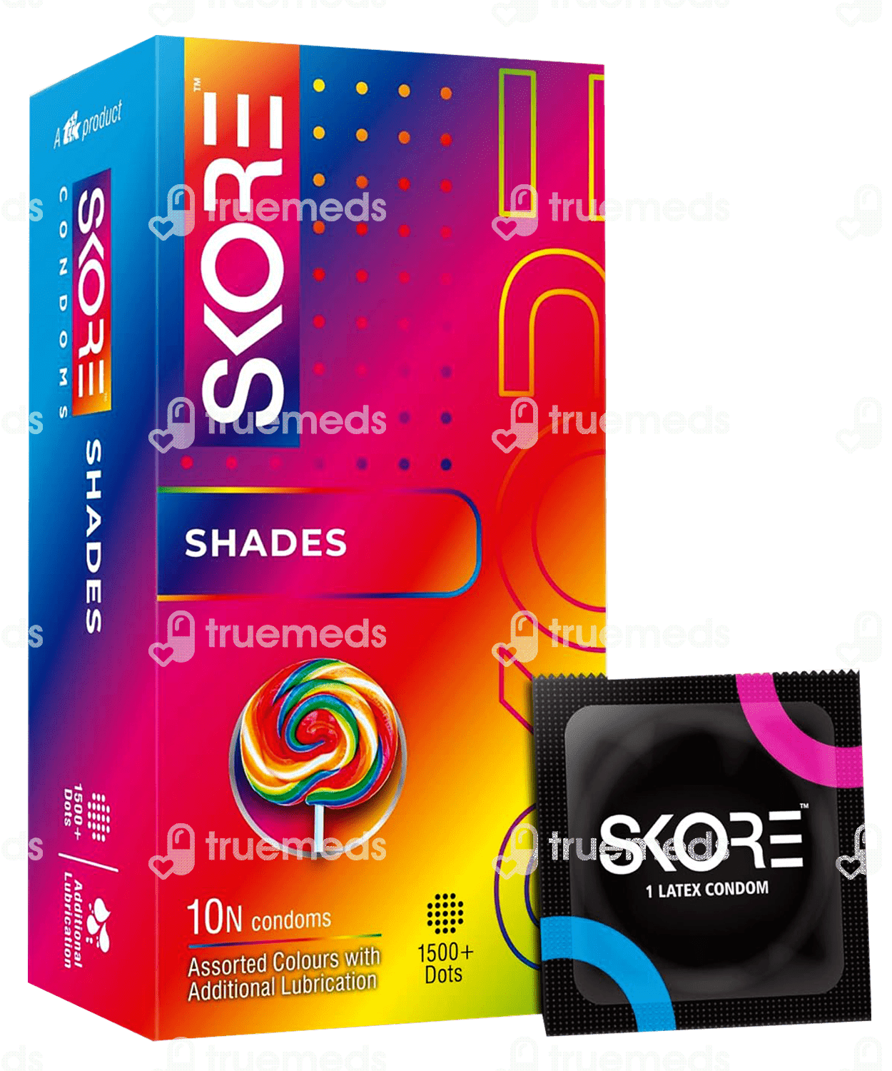 Skore Shades Condom 10 - Uses, Side Effects, Dosage, Price | Truemeds