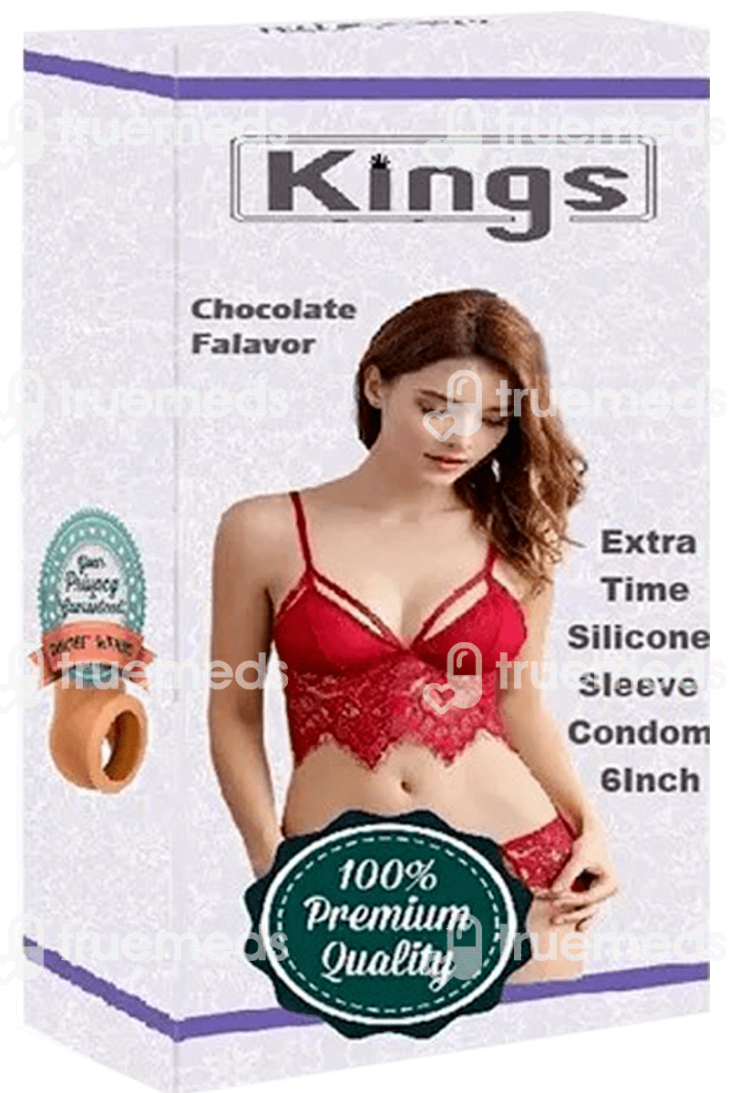 Kings Extra Time Silicon Sleeve Chocolate Condom 1 - Uses, Side Effects, Dosage, Price | Truemeds