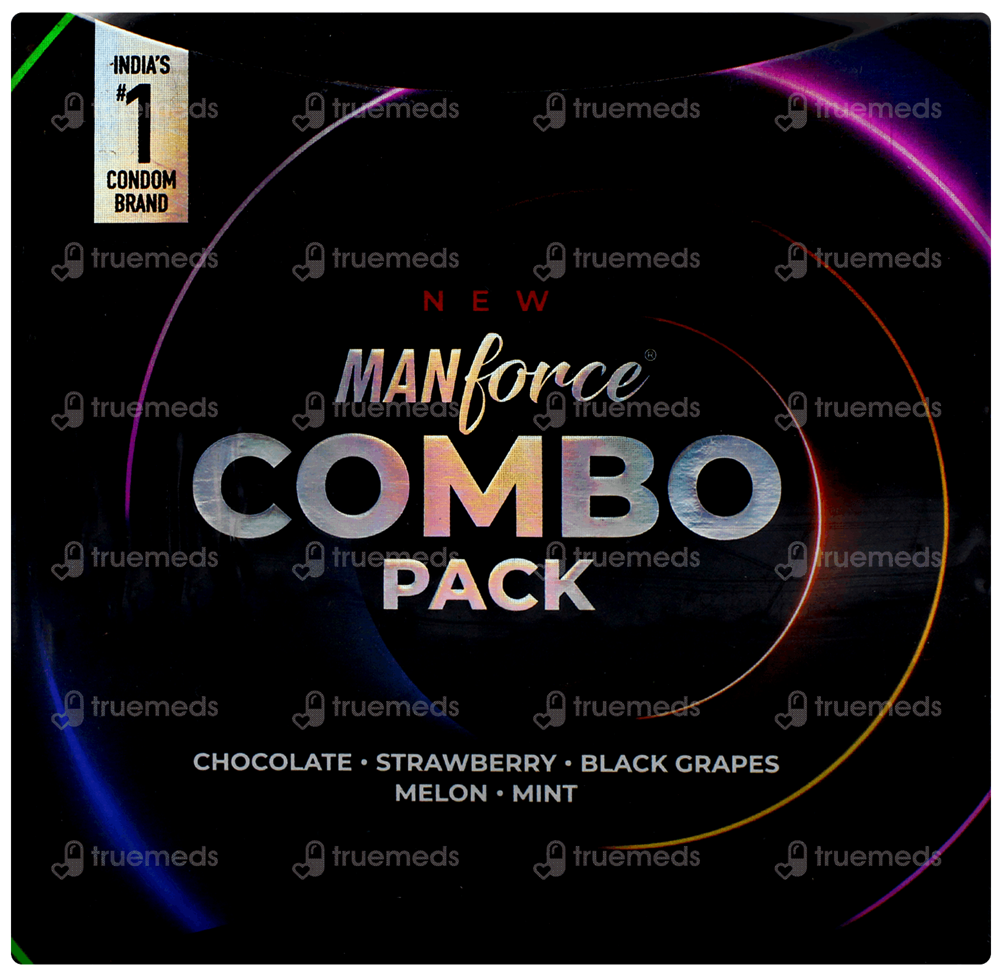 New Manforce Wild Chocolate Strawberry Black Grapes Mint Melon Combo ...