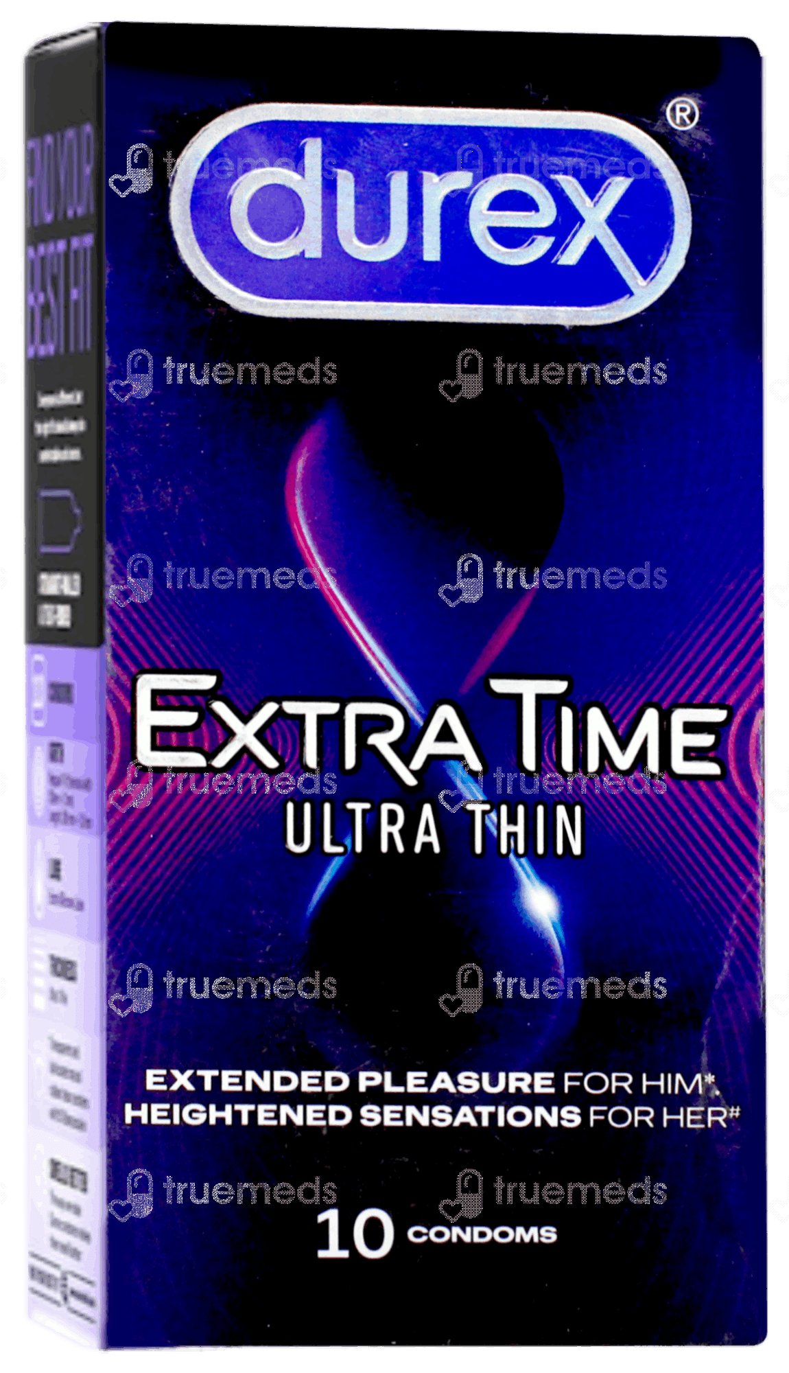 Durex Extra Time Ultra Thin Condoms 10 - Uses, Side Effects, Dosage ...