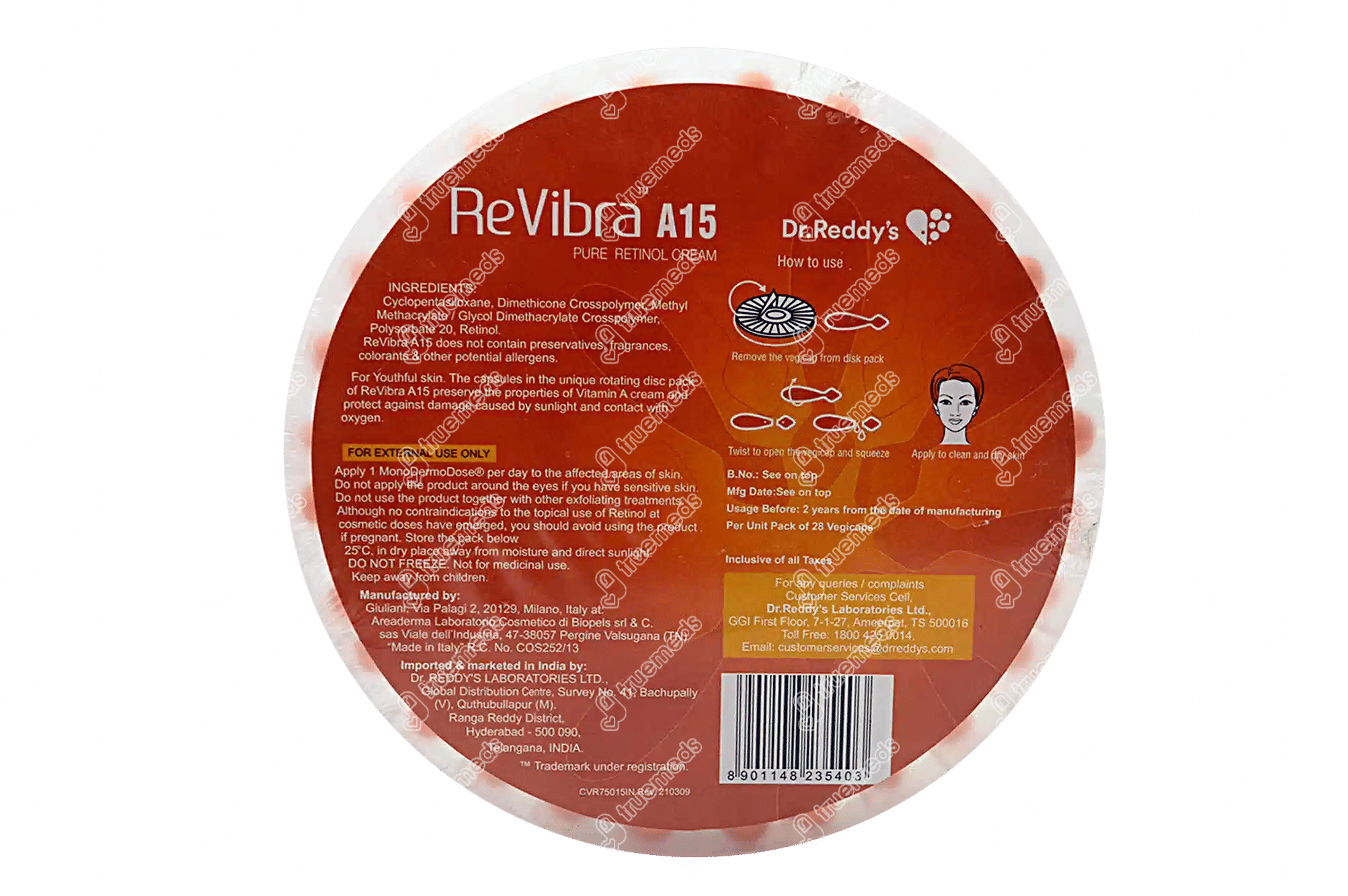 Revibra A15 Vegicaps 28 - Uses, Side Effects, Dosage, Price | Truemeds