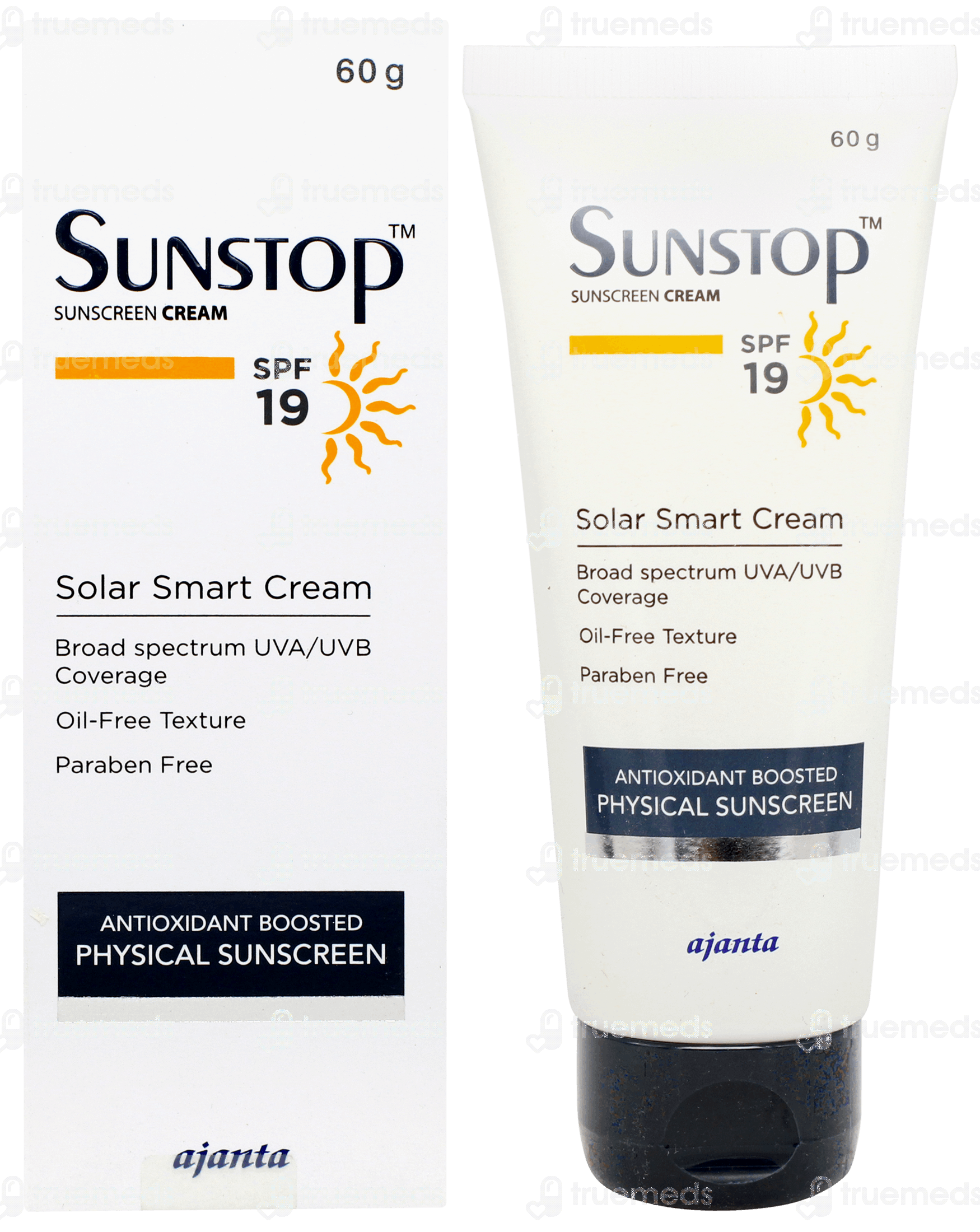 Sunstop 19 Cream 60 Gm - Uses, Side Effects, Dosage, Price | Truemeds