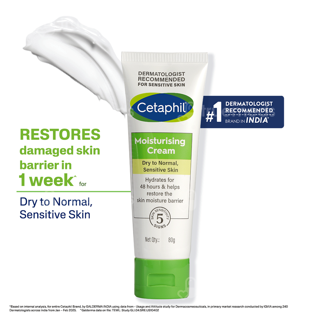 Cetaphil Moist Cream 80 Gm - Uses, Side Effects, Dosage, Price | Truemeds