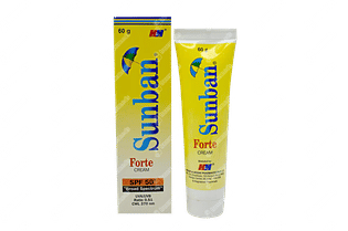 Sunban Forte 8563 Cream 60 Gm - Uses, Side Effects, Dosage, Price ...