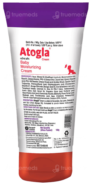 Atogla Baby Cream 100 Gm - Uses, Side Effects, Dosage, Price | Truemeds