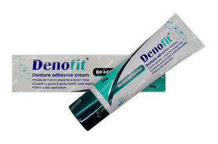 Denofit Denture Adhesive Cream 50 Gm - Uses, Side Effects, Dosage ...