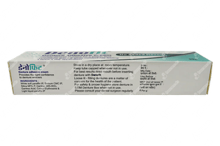 Denofit Denture Adhesive Cream 50 Gm - Uses, Side Effects, Dosage ...