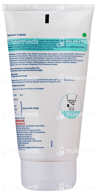 Maxrich P Deep Transcellular Moisturization Cream 150 Gm - Uses, Side ...