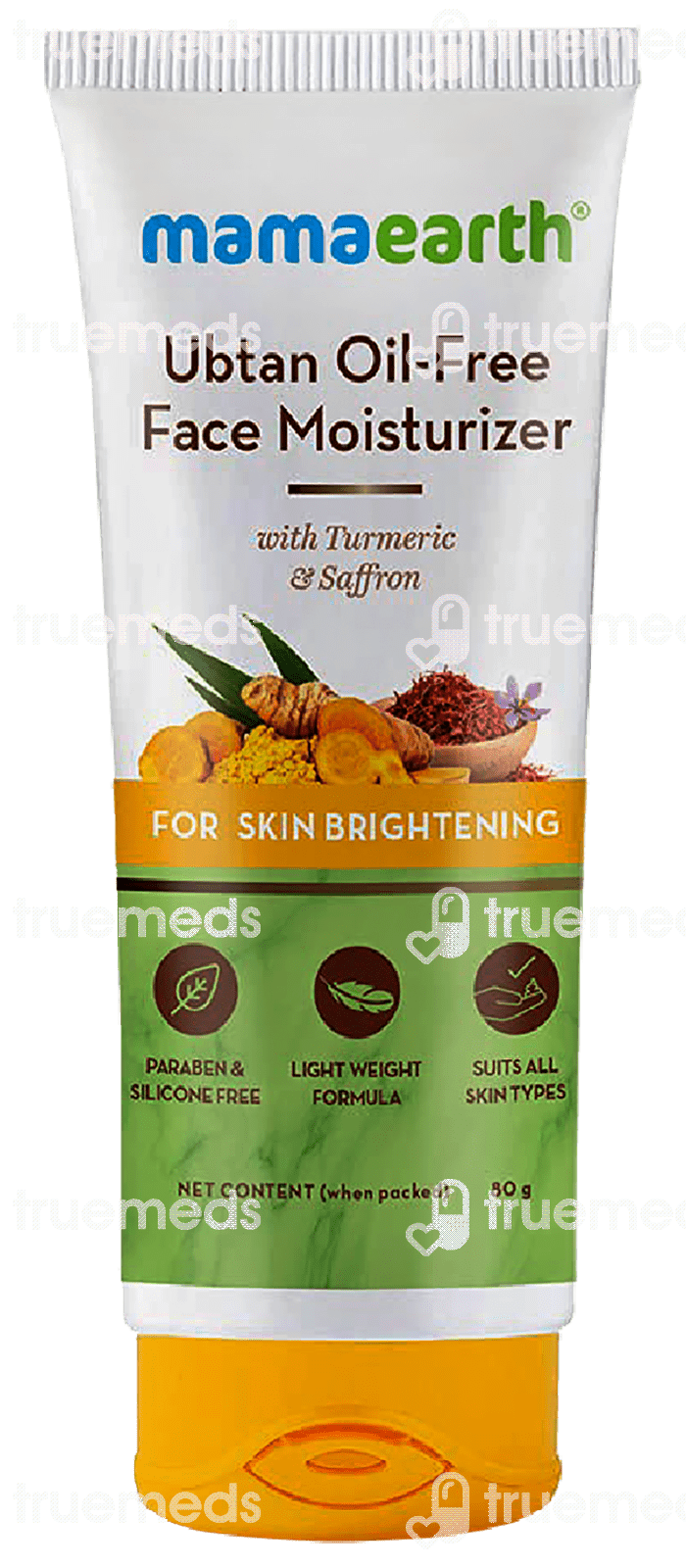 Mamaearth Ubtan Oil Free Face Moisturizer For Skin Brightening 80 Gm ...