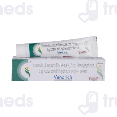 Venorich Cream 30 Gm - Uses, Side Effects, Dosage, Price | Truemeds