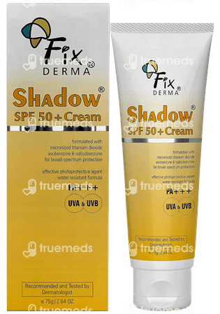 Fixderma Shadow Spf 50 Cream 75 Gm - Uses, Side Effects, Dosage, Price ...