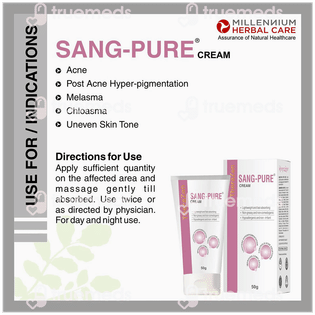 Millennium Herbal Care Sang Pure Cream 50 Gm - Uses, Side Effects ...