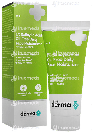 The Derma Co 1 Salicylic Acid Oil Free Moisturizer Cream 50 Gm - Uses ...