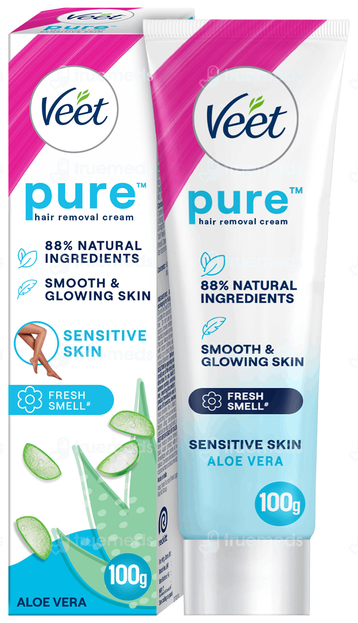 Veet Pure For Sensitive Skin Hair Removal Cream 100 Gm - Uses, Side ...