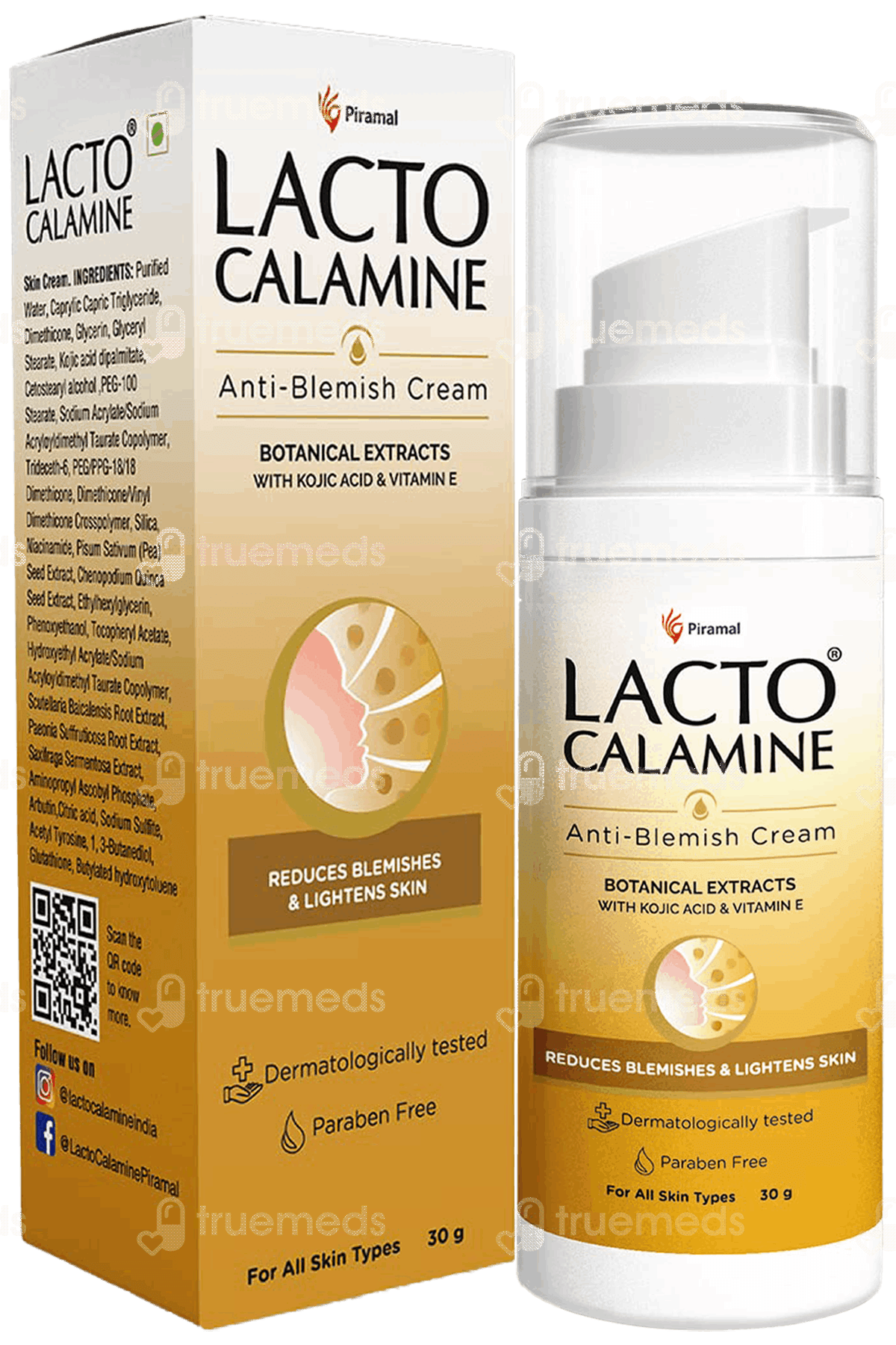 Lacto Calamine Anti Blemish Cream 30gm - Uses, Side Effects, Dosage ...