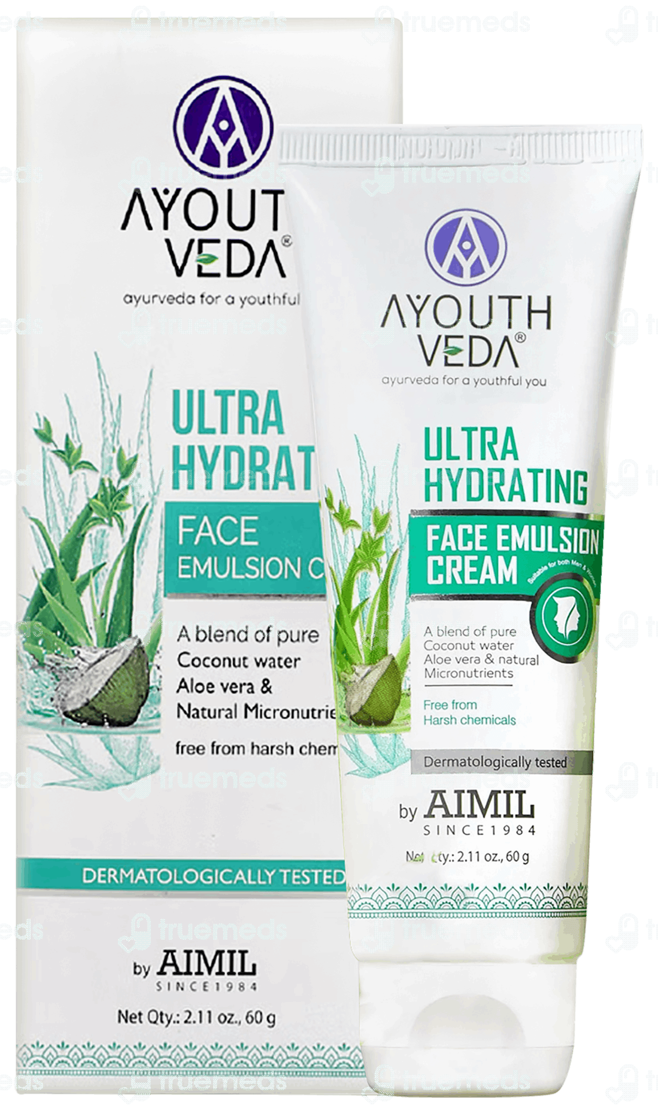 Ayouth Veda Ultra Hydrating Face Emulsion Cream 60gm - Uses, Side ...
