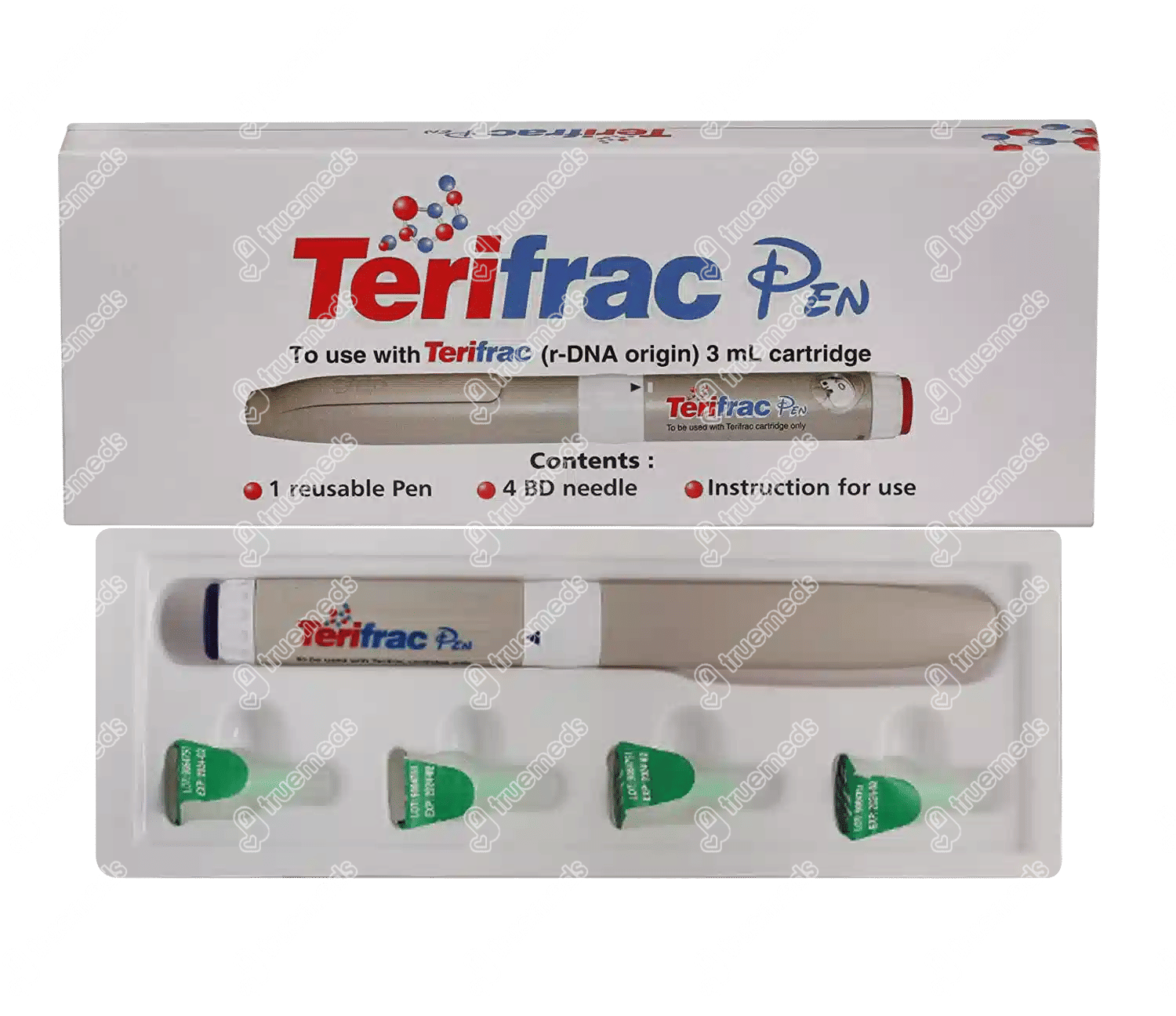 Terifrac Multi Teriparatide Reusable Pen Device 1 - Uses, Side Effects ...