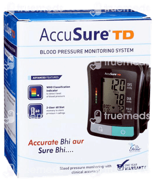 Accusure Td Blood Pressure Monitoring System 1 - Uses, Side Effects ...