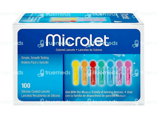 Microlet Colored Lancets 100 - Uses, Side Effects, Dosage, Price | Truemeds