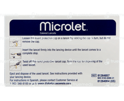 Microlet Colored Lancets 100 - Uses, Side Effects, Dosage, Price | Truemeds